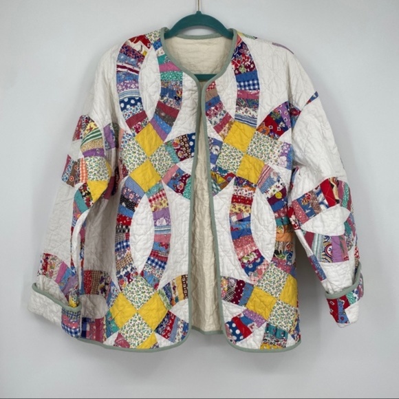 Jackets & Coats | Handmade Quilted Jacket Cozy Wearable Art | Poshmark